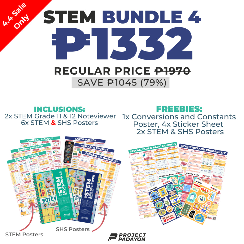 STEM Noteviewers + SHS posters Bundles by Project Padayon