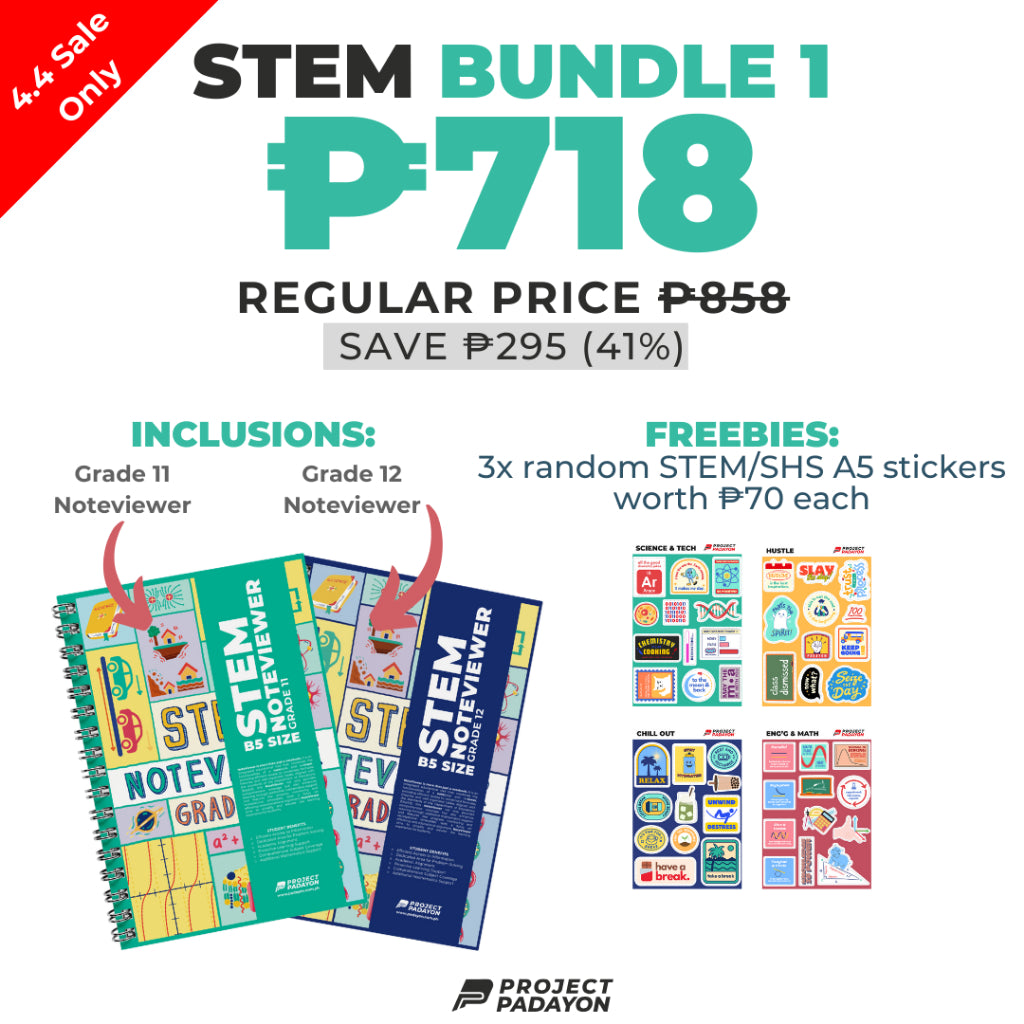 STEM Noteviewers + SHS posters Bundles by Project Padayon